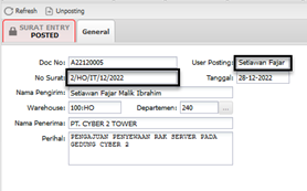 PROSES DI GRAYLITE MELAKUKAN PENGAJUAN SURAT - BRA Helpdesk